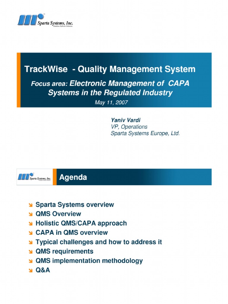 TrackWise - Quality Management System - PDF Free Download.pdf | PDF