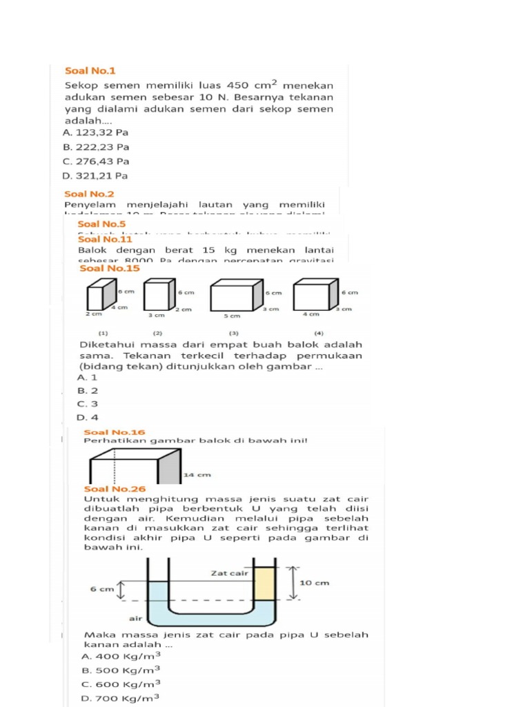 IPA Kelas 8 Tekanan | PDF
