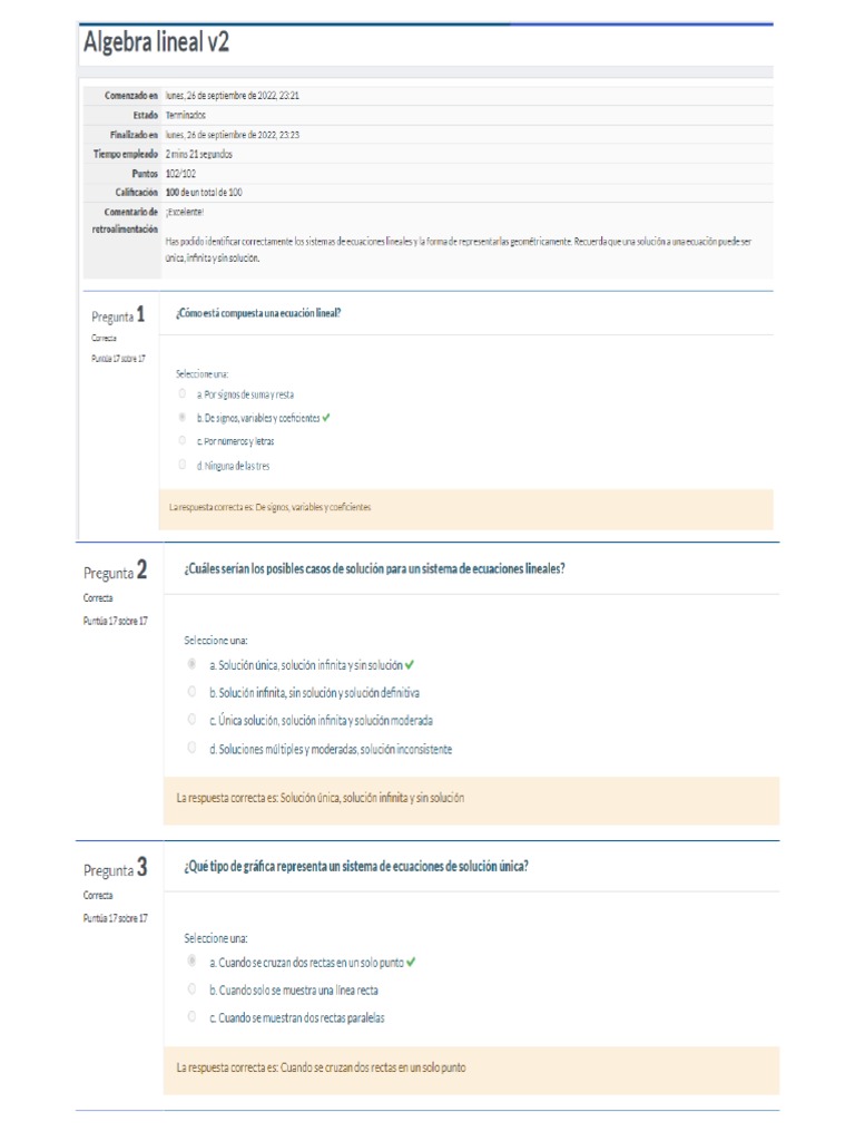 Ejercicio Lección 1 ¿Que Son Las Ecuaciones Lineales y Su Representación Geometrica | PDF