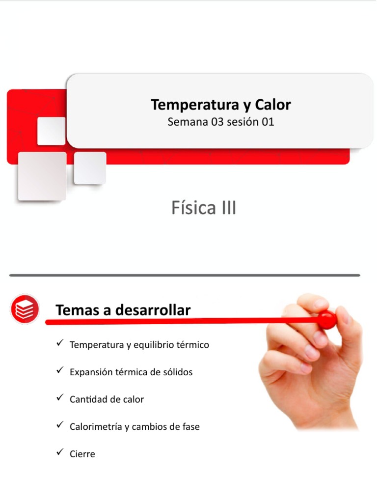 Diapositivas de Clase - TEMPERATURA y CALOR | PDF | Calor | Calor latente