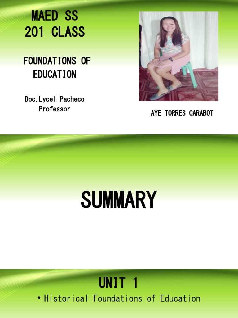 Maed SS 201 Class | PDF | Curriculum | Psychology