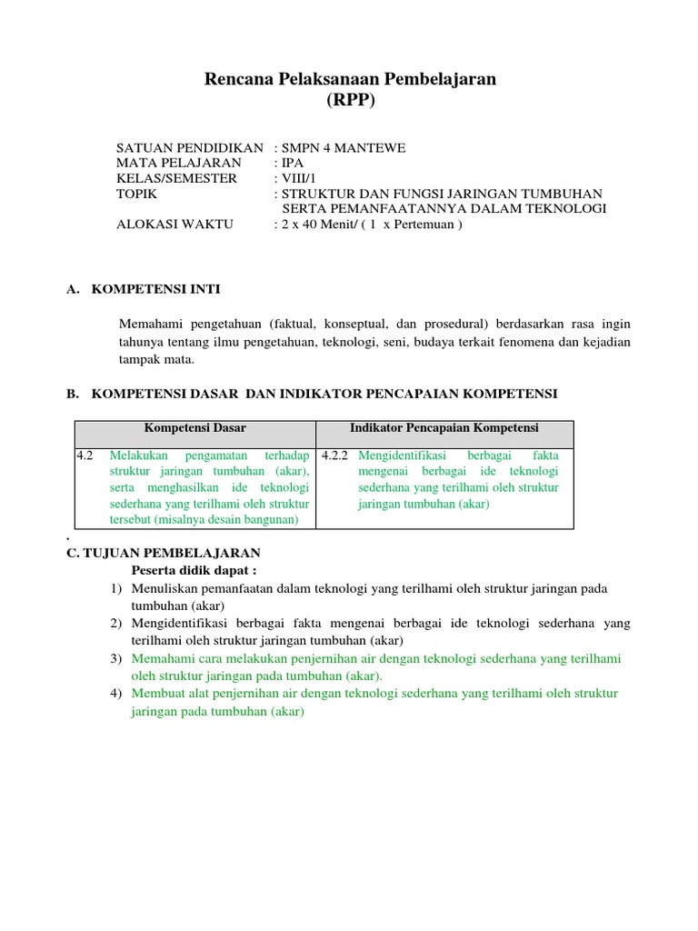 Rpp Konservasi Air Ipa Baru Pdf
