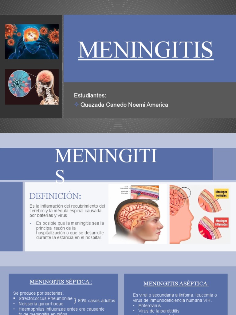 Meningitis: Tipos, Síntomas y Tratamiento | PDF | Meningitis ...
