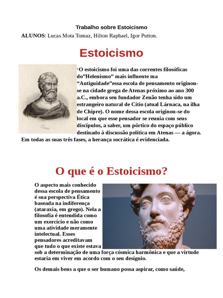 3 Conceitos Fundamentais Do Estoicismo – KMFV