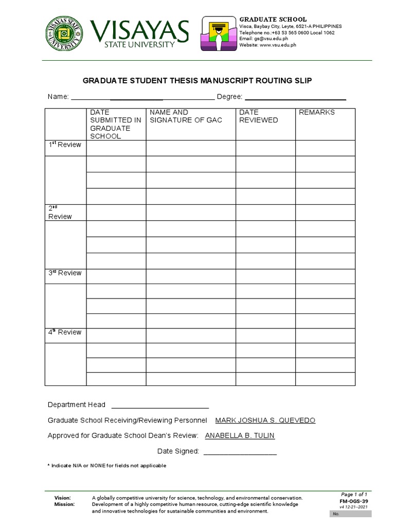 FM-OGS-39 Routing Slip v4 12-21-2021 1 | PDF