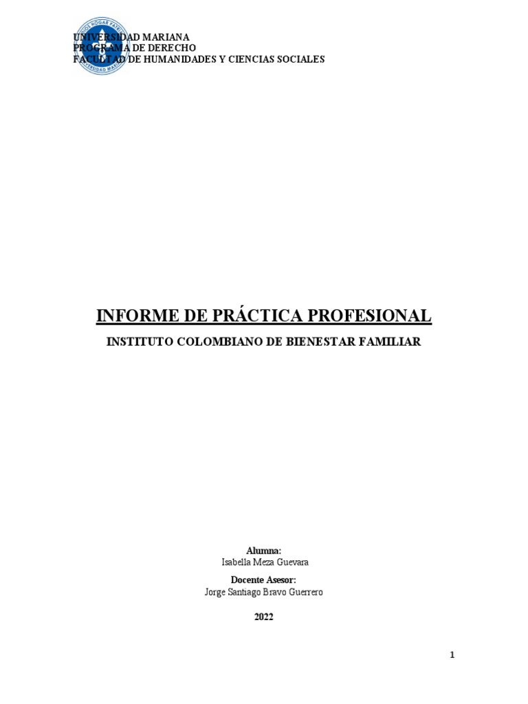 Informe de Práctica Profesional | Descargar gratis PDF | Adopción ...