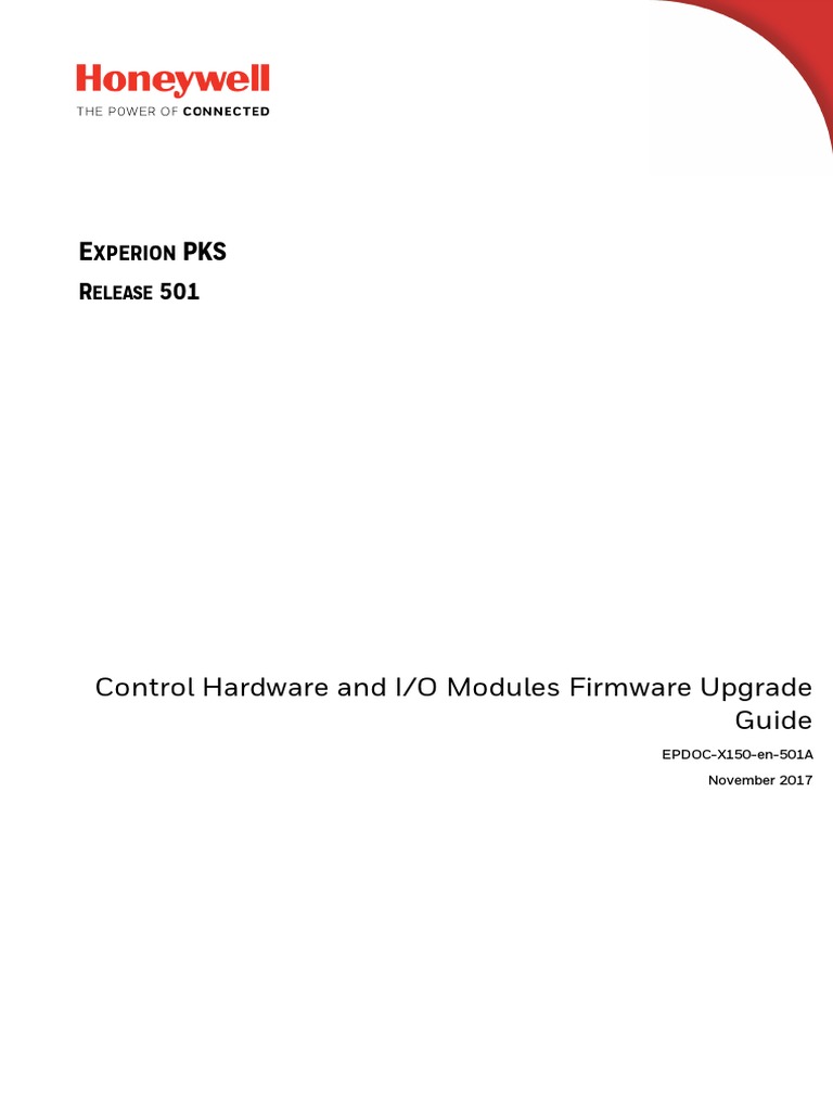 Control Hardware and IO Modules Firmware Upgrade Guide EPDOC-X150-en ...
