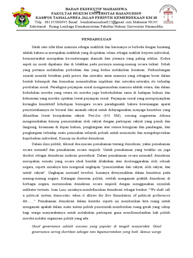 PROKER BEM Dari Mkaderisasi | PDF | Politik | Ilmu Sosial