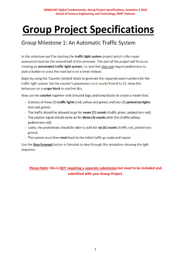 Group Project Specifications S32022 | PDF