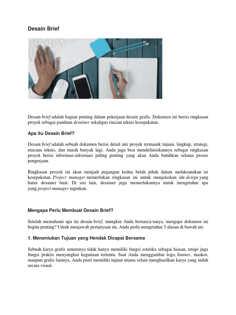 Desain Brief PDF | PDF | Bisnis