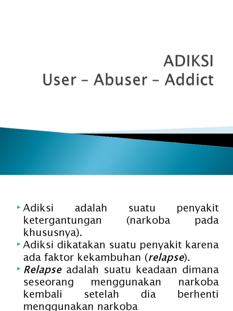 Memahami Adiksi dan Gejalanya | PDF