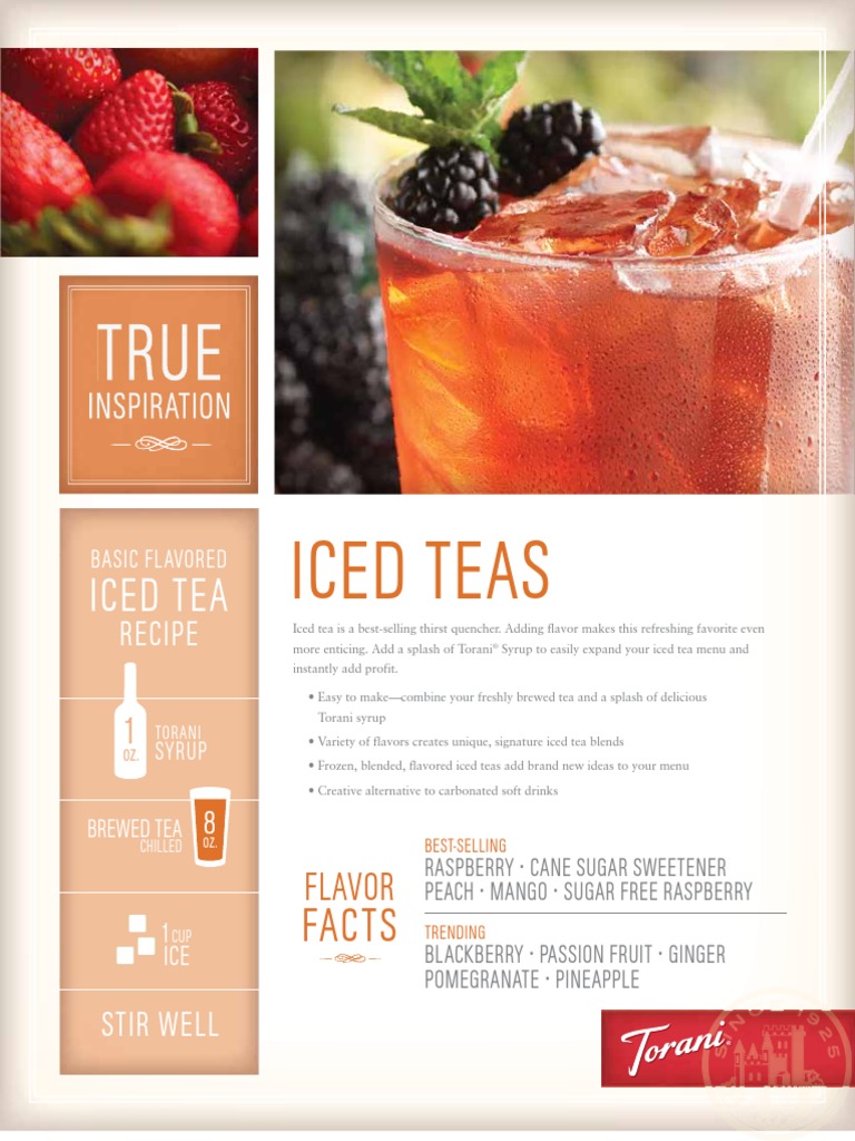 Iced Teas | PDF | Drink | Tea
