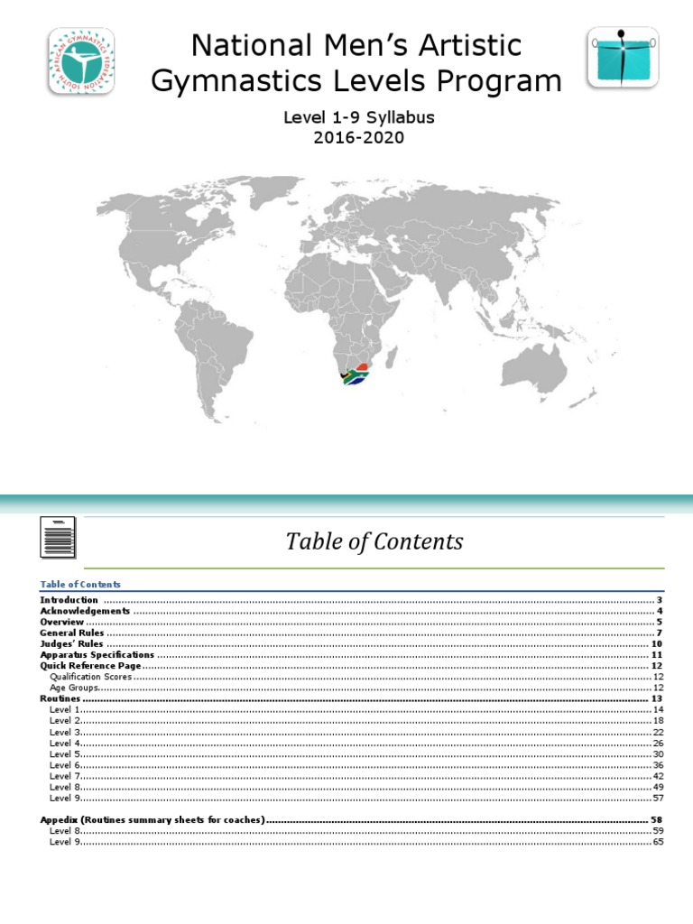 Level 1-9 Syllabus (2016-2020) FINAL | Download Free PDF | Gymnastics ...
