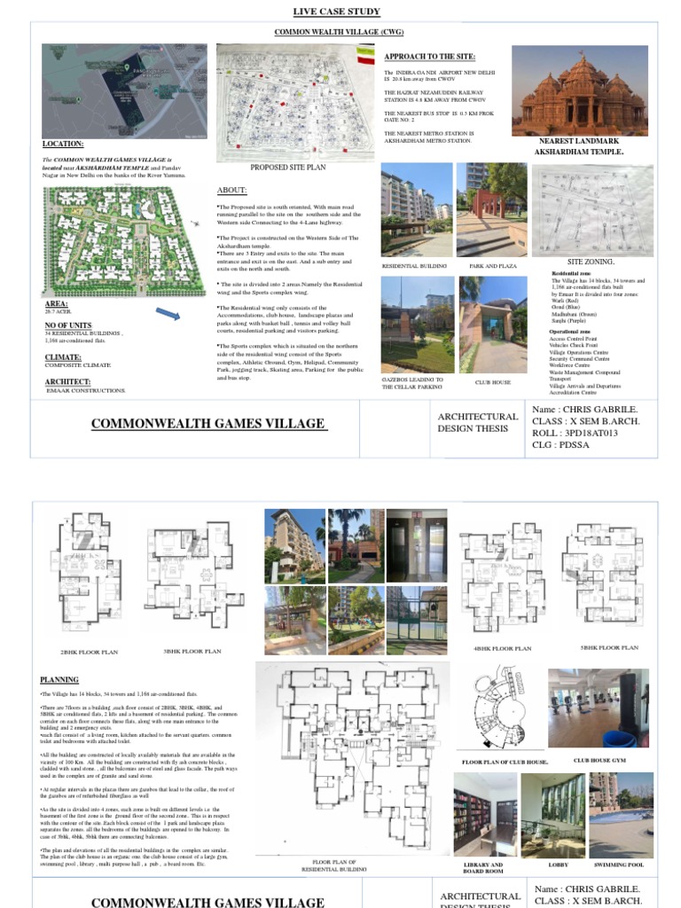 Live Case Study of Commonwealth Games Village in Delhi | PDF ...