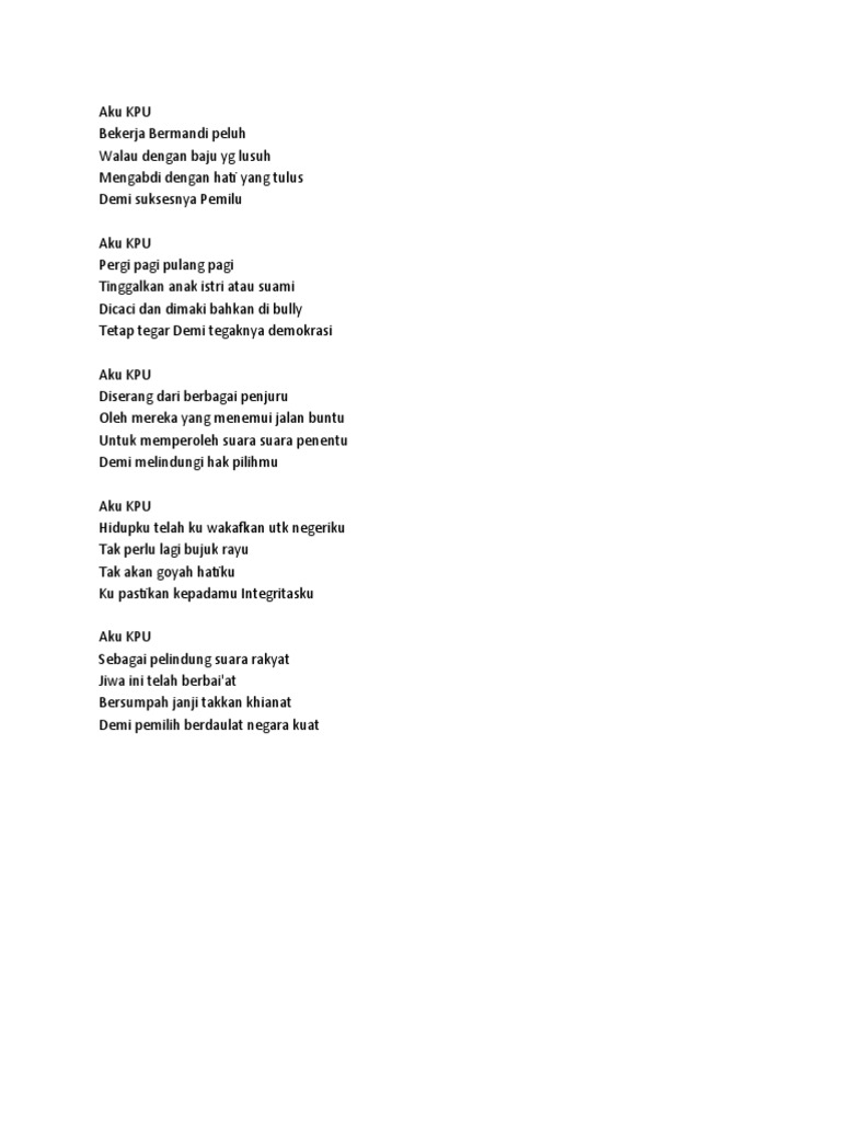 Aku KPU | PDF