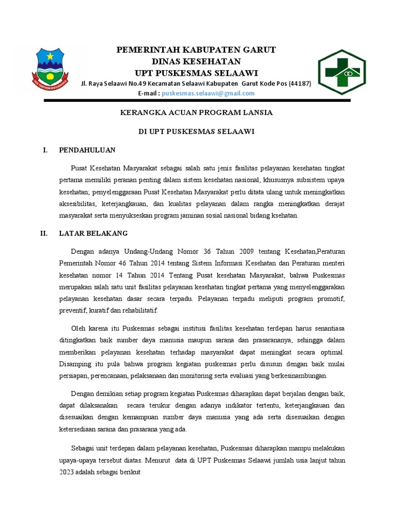 Kak Lansia 2023 | PDF