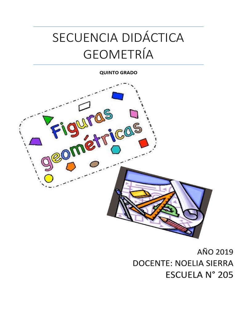 Secuencia Didactica Geometria | PDF | Rectángulo | Triángulo