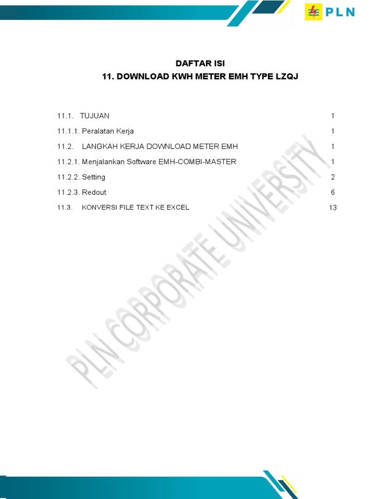 11.daftar Isi Emh | PDF