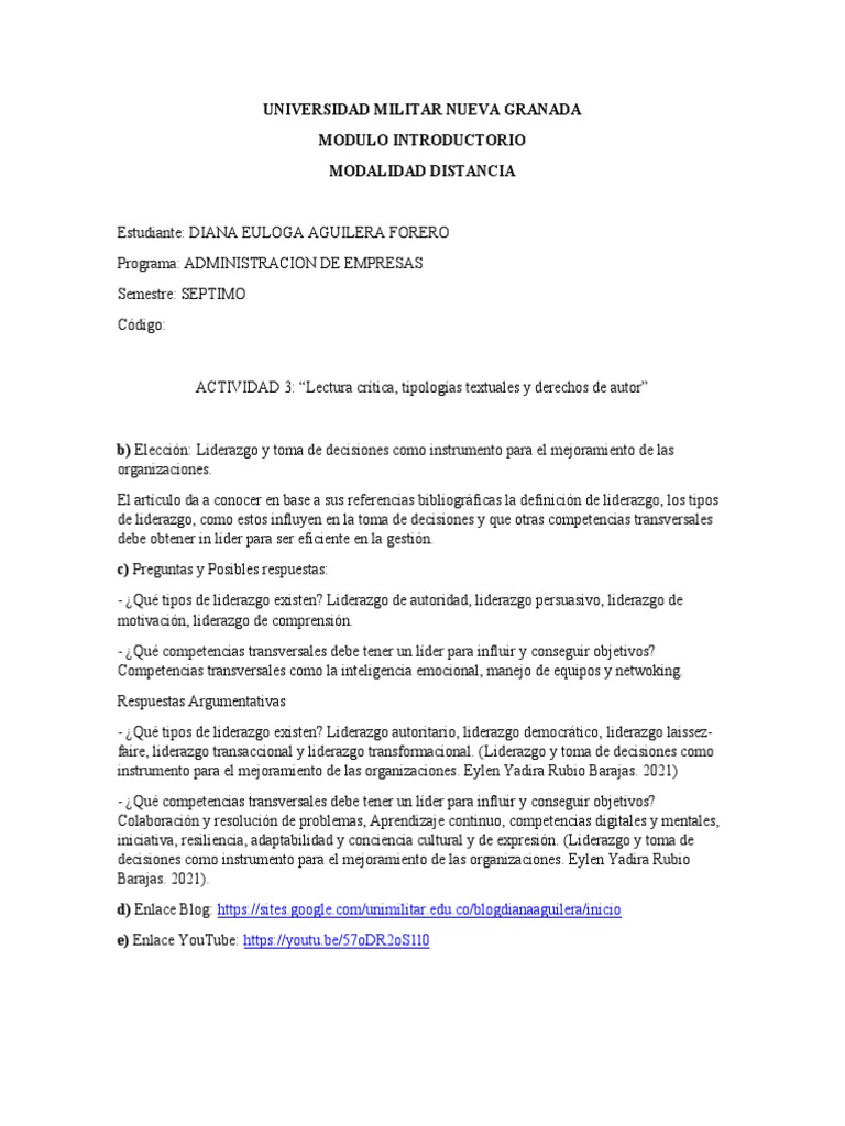 Actividad 3. Modulo Introductorio | PDF