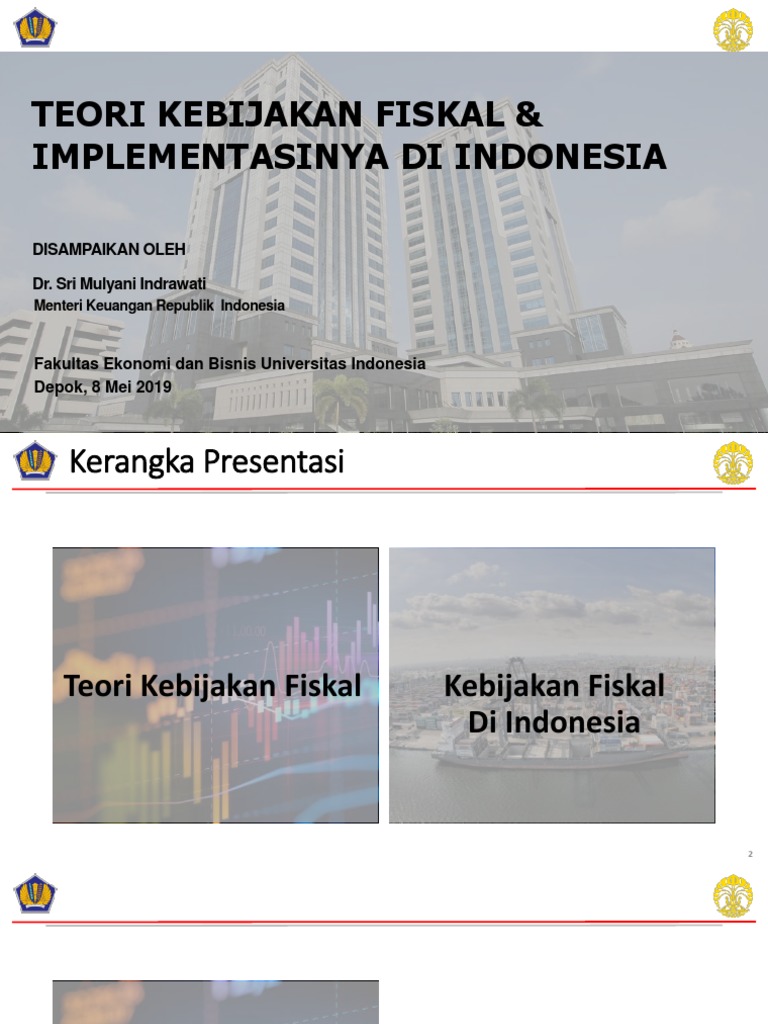 Kebijakan Fiskal dan Stimulus di Indonesia | PDF