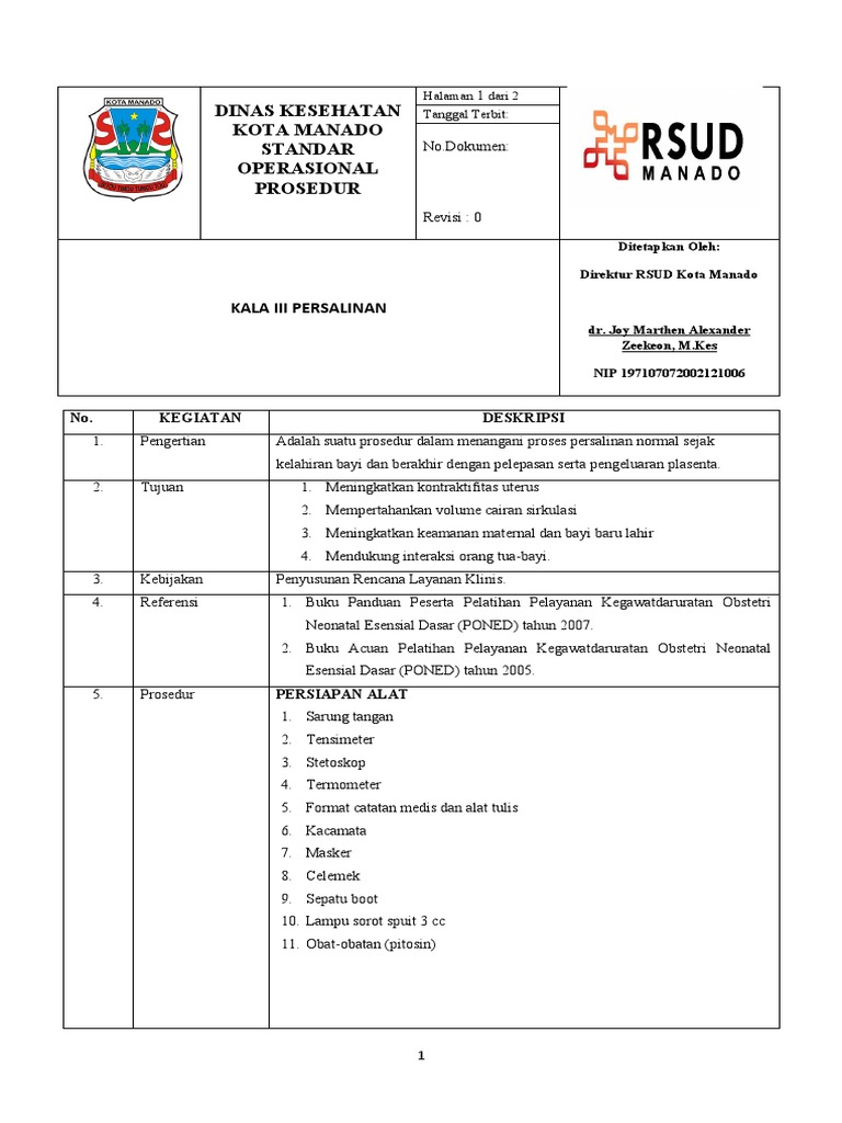 Kala III Persalinan | PDF