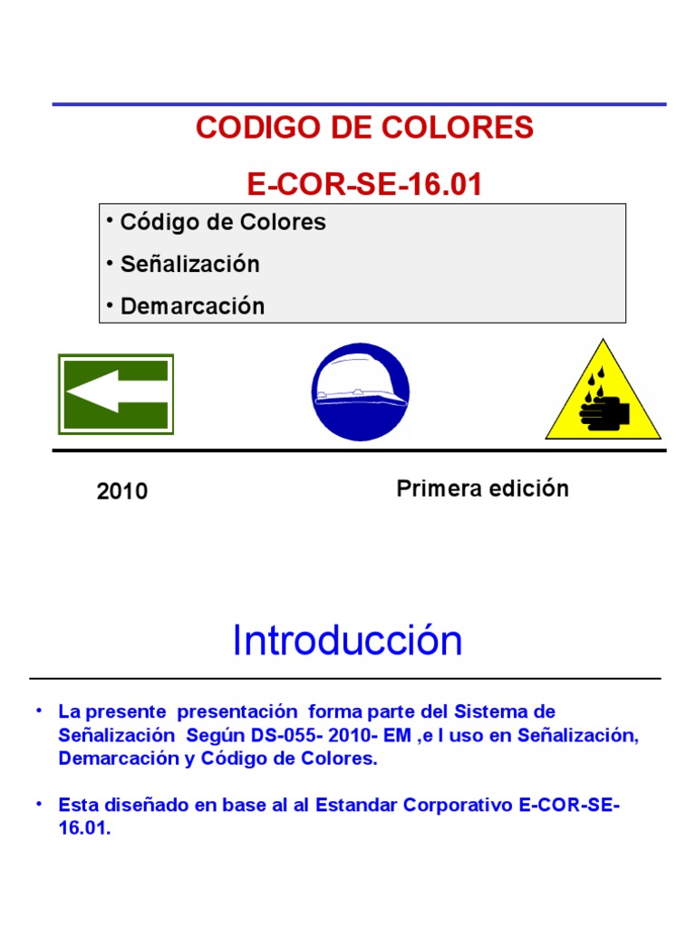 Codigo de Colores General 2001 | PDF | Protección contra incendios | Rojo