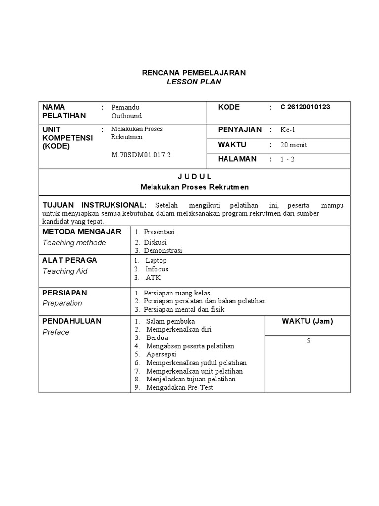 fix Session Plan SGP | PDF