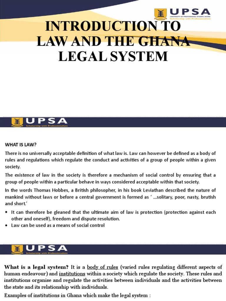 Week 1 Slides (Upsa) | PDF | Common Law | Mediation
