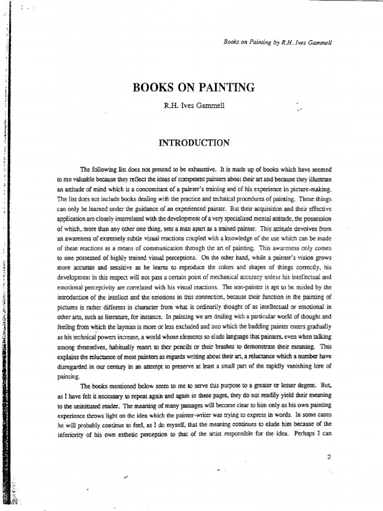 Books On Painting Gammell | PDF