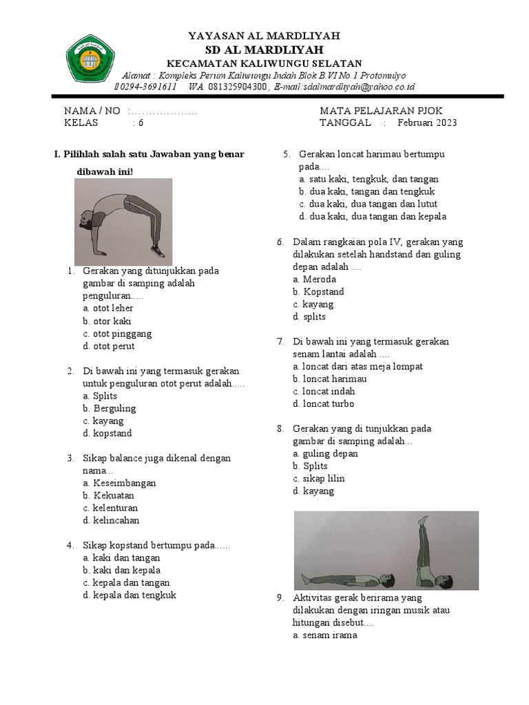 Soal Smester 2 Uts Kls 6 | PDF