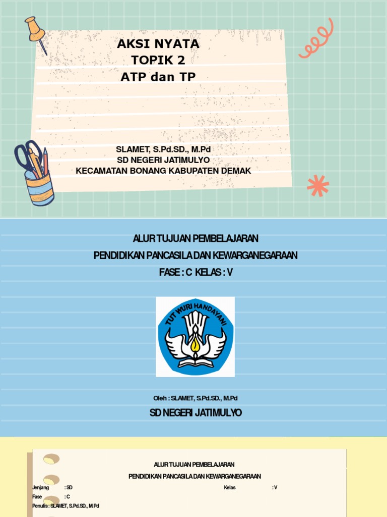 Aksi Nyata Topik 2 Atp Dan TP - Slamet | PDF
