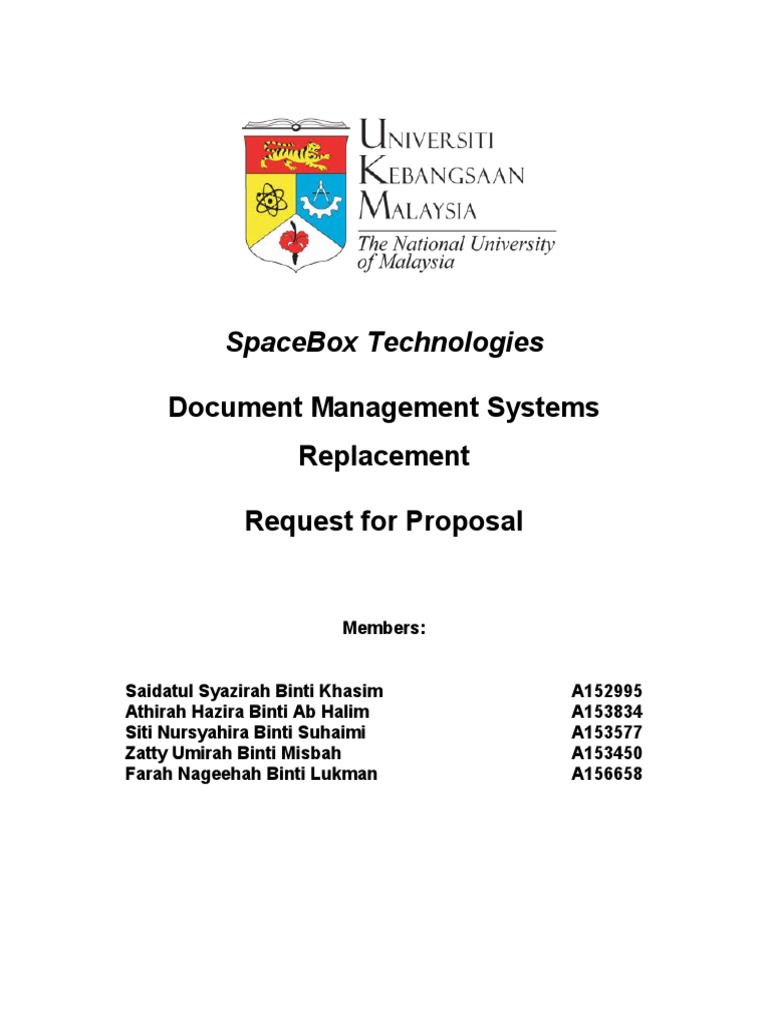 RFP Spacebox Latest | Download Free PDF | Request For Proposal ...