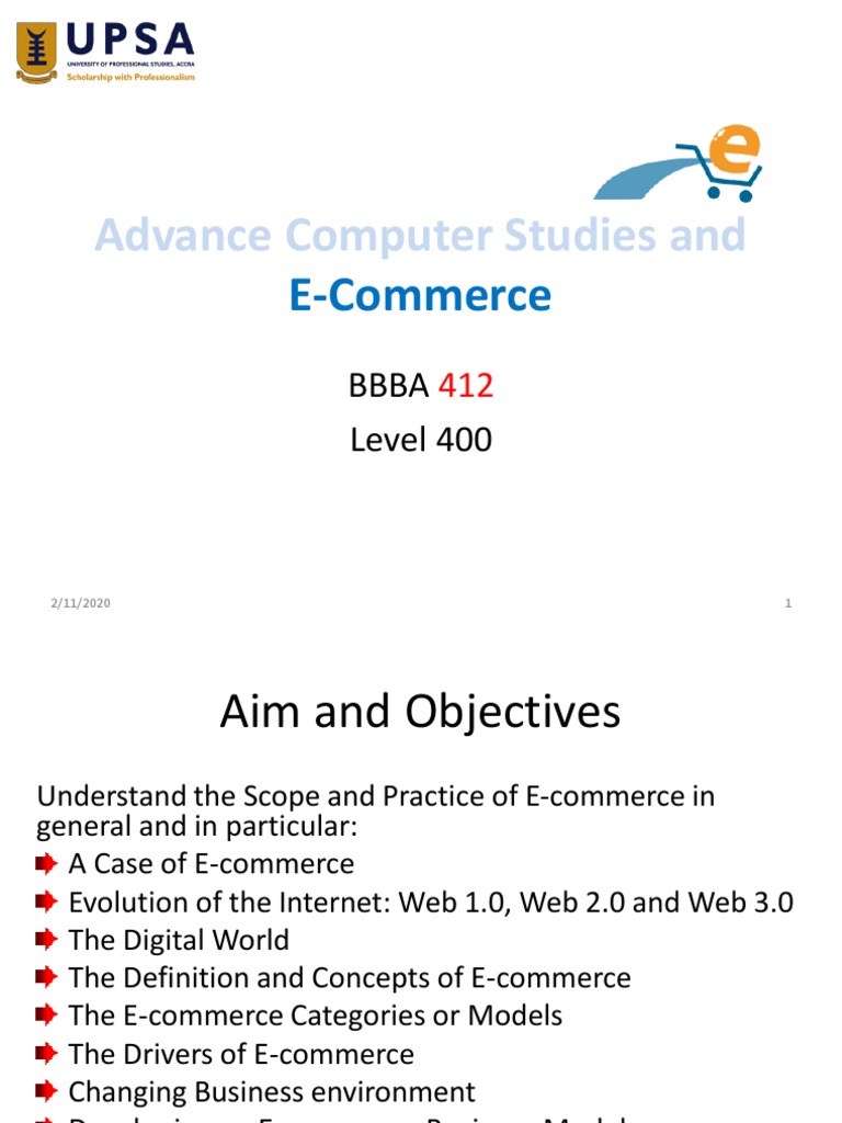 Level 400 E-Commerce Week 1 and 2 Slide PDF | PDF | World Wide Web ...
