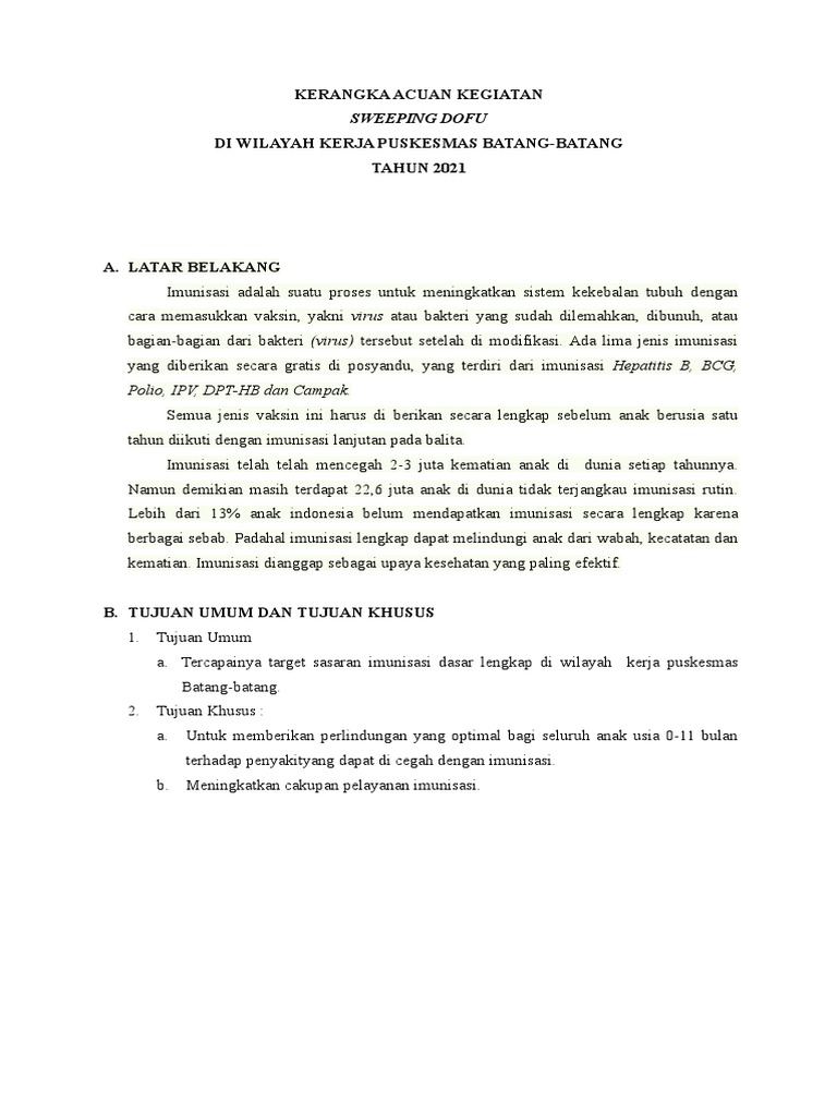 Kak Sweeping Dofu 2021 | PDF