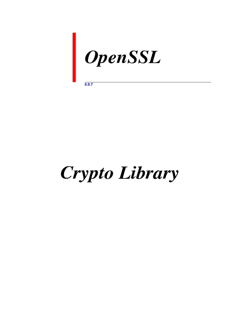 OpenSSLcrypto Pod | PDF | Cryptography | Public Key Cryptography
