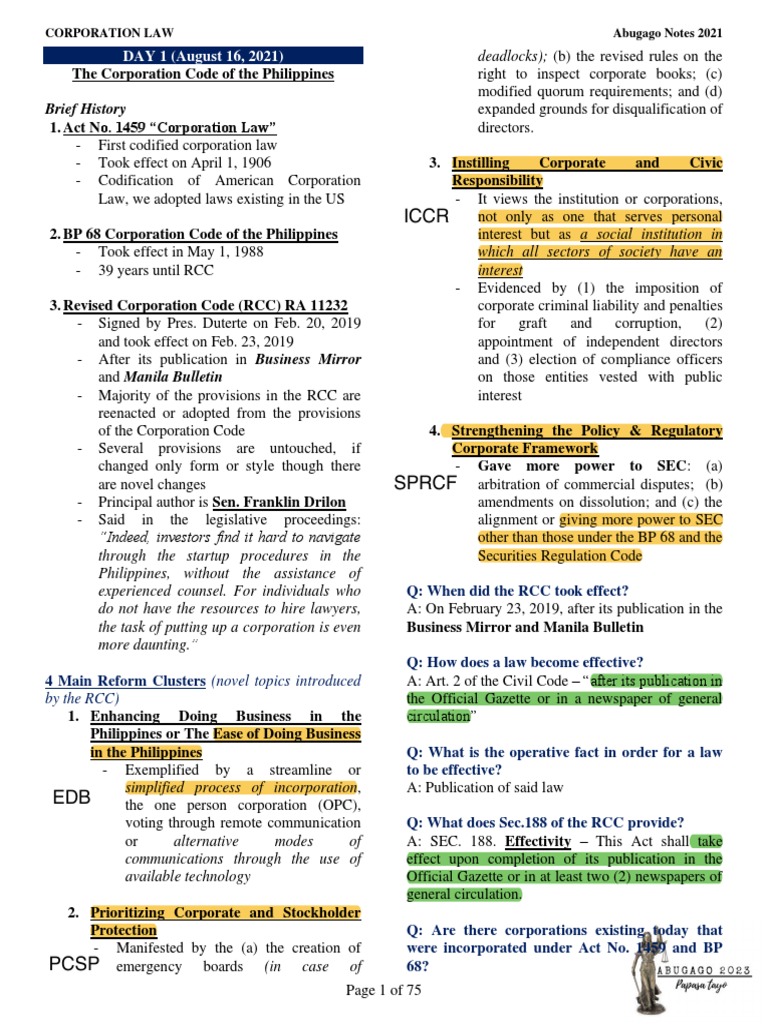 Dotimas Notes PDF | PDF | Corporations | Stocks