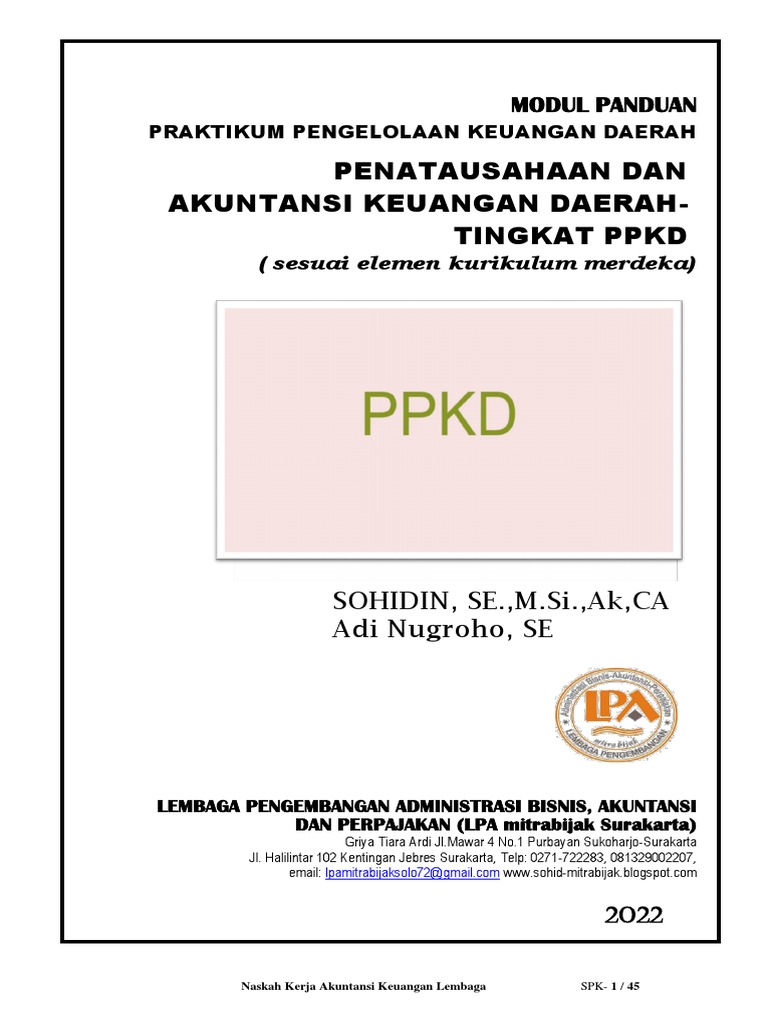 Naskah Kerja Tingkat PPKD PDF | PDF