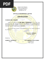 Certification of Non Residency | PDF