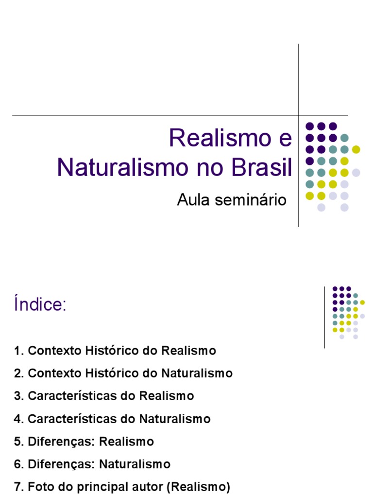 Realismo e Naturalismo no Brasil | PDF | Realismo (artes) | Science