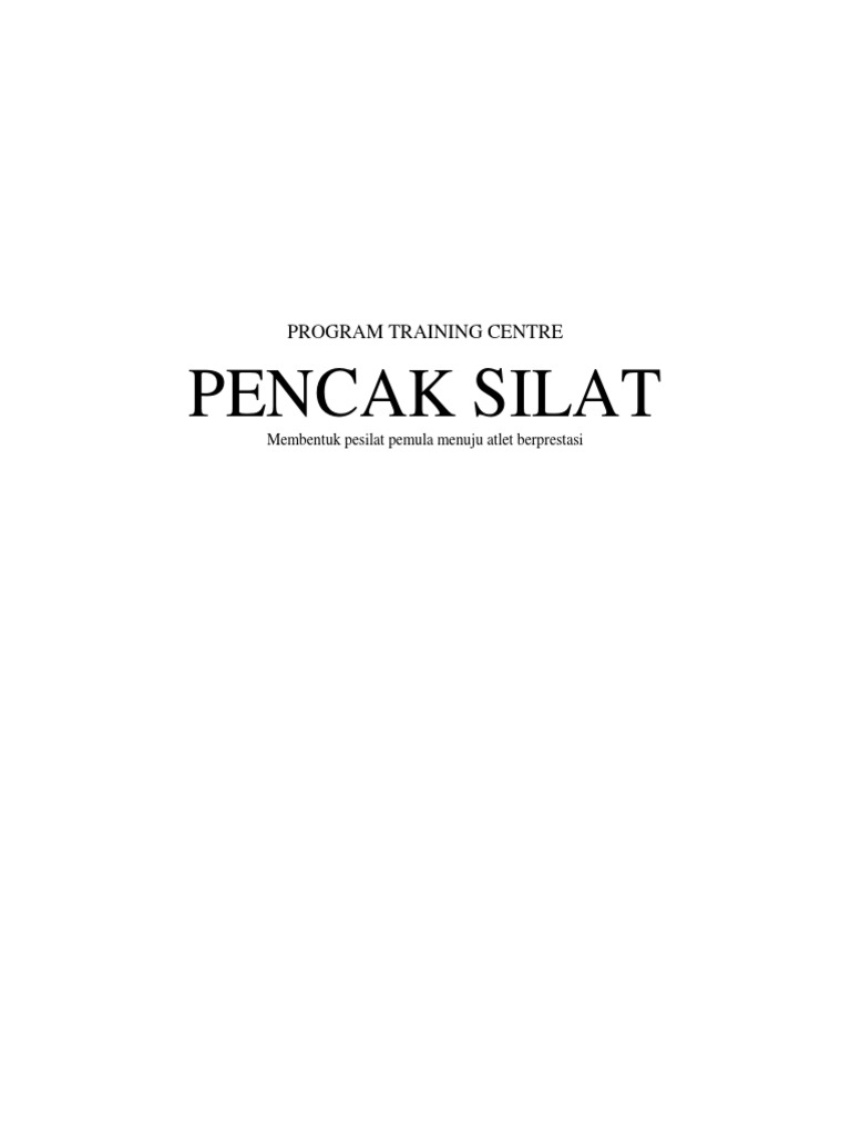 Program TC Pencak Silat PDF | PDF | Memasak, Makanan, & Anggur ...
