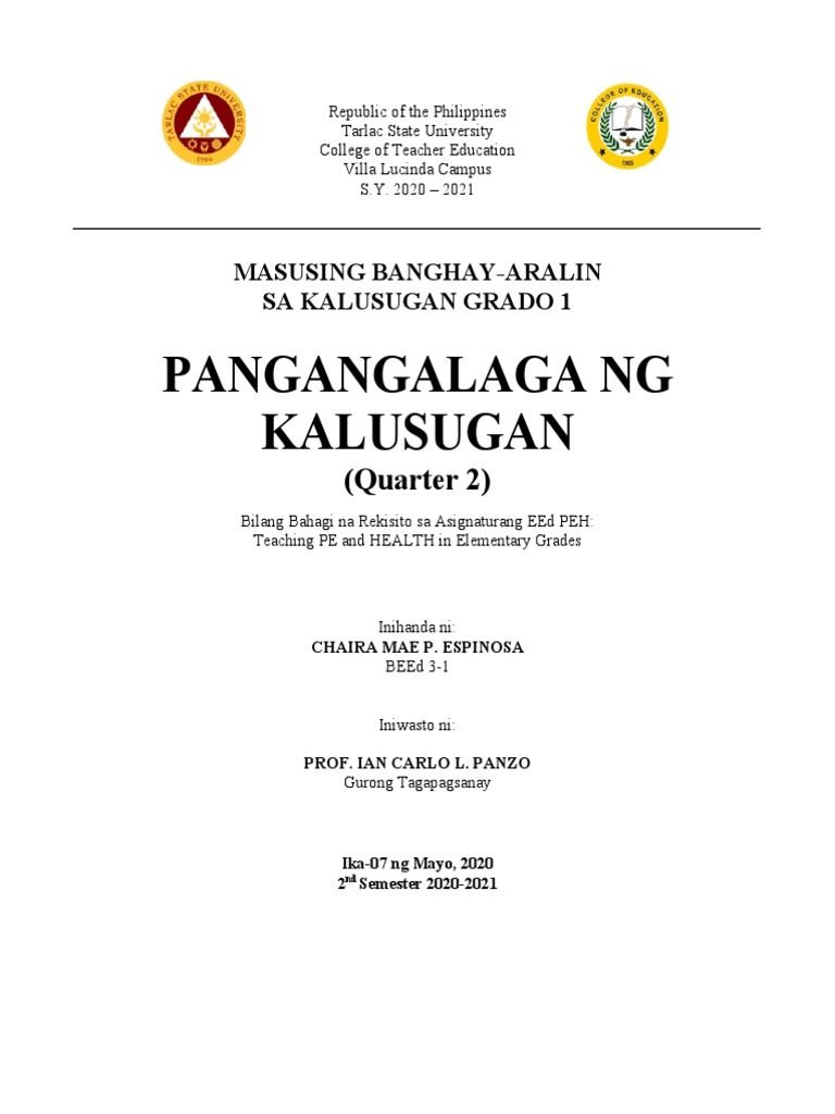 Detailed Lesson Plan - HEALTH (Pesonal Health) Grade 1 | PDF