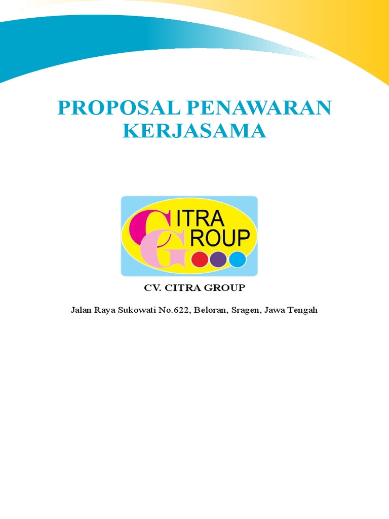 Contoh Proposal Penawaran Kerjasama | PDF