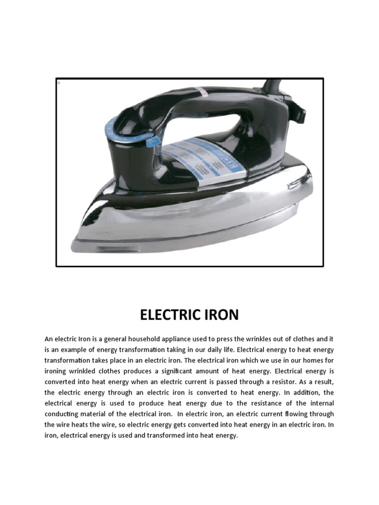 Electric Iron | PDF