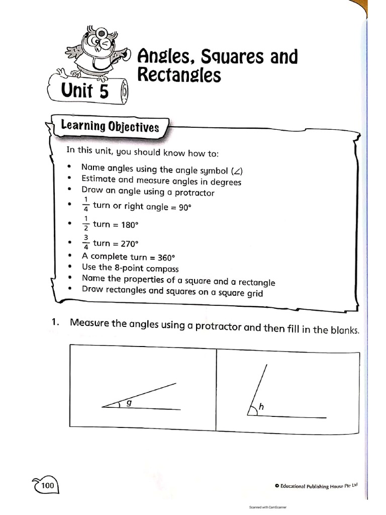 Unit 5 Angles, Squares & Rectangles | PDF