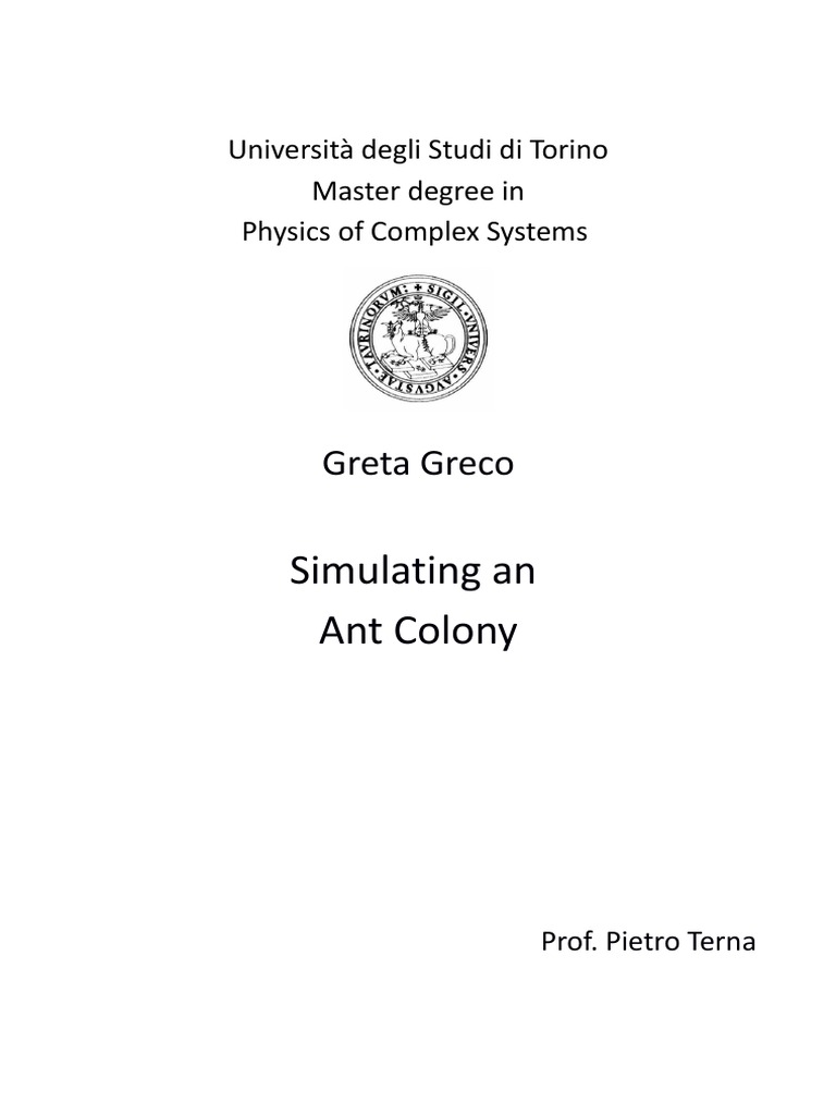 Simulating An Ant Colony Pdf Pdf Ant