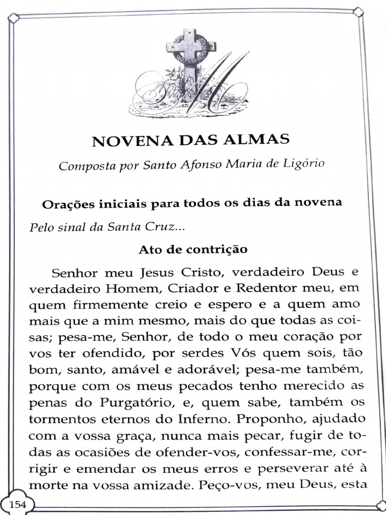 Novena Das Almas - Santo Afonso | PDF | Purgatório | Oração