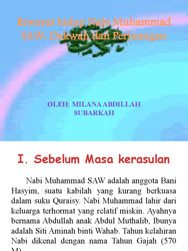 AIKA 2 Riwayat Hidup Nabi Muhammad SAW | PDF