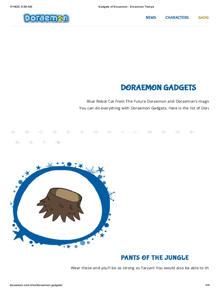 Gadgets of Doraemon 4 | PDF