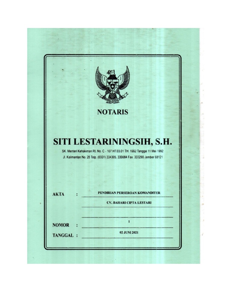 Berkas Administrasi BCL | PDF