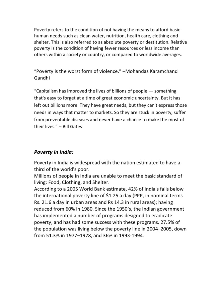 Poverty Pdf